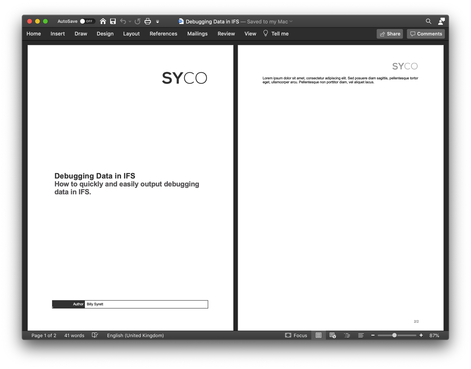 Automating Word Document Generation | Syrett Consultancy Automating Word Document Generation | Syrett Consultancy